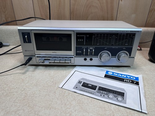 SANYO RD-7 cassette deck metal tape player tested and works! | eBay