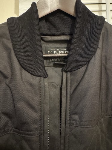 Filson Men's Cruiser Jacket Waxed Oil Tin Cloth, Short Lining, Size XL ...