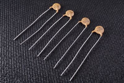 Lot of 4 Ceramic Disc Capacitor 0.01uF "103Z 26" Marked 6.2mm Tan ...