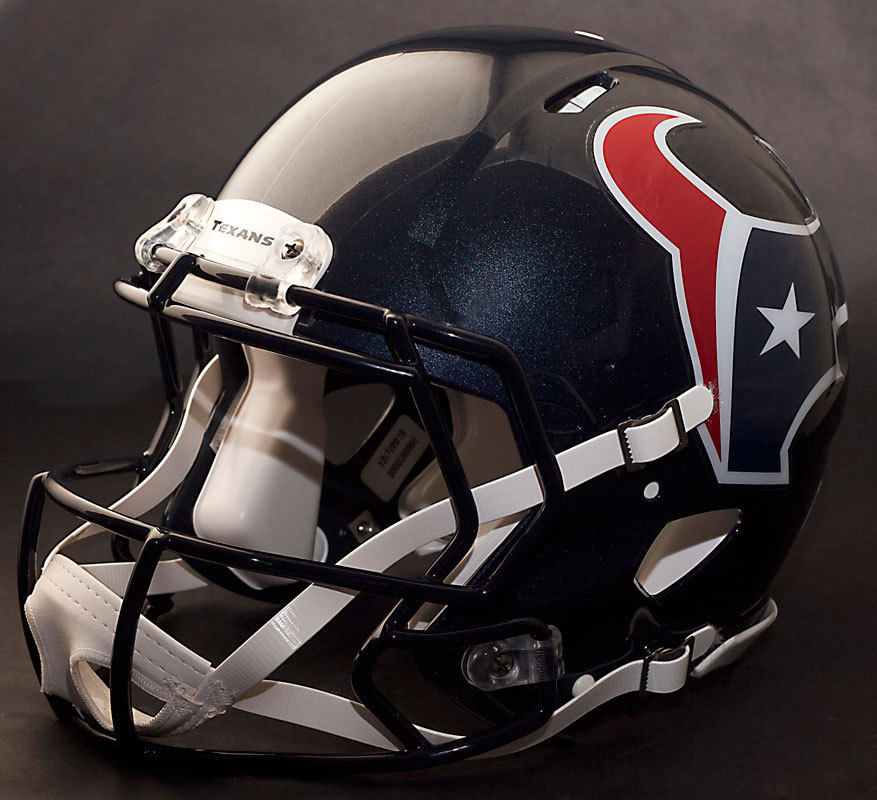 HOUSTON TEXANS NFL Authentic GAMEDAY Football Helmet w/ CU-S2BD-SW ...