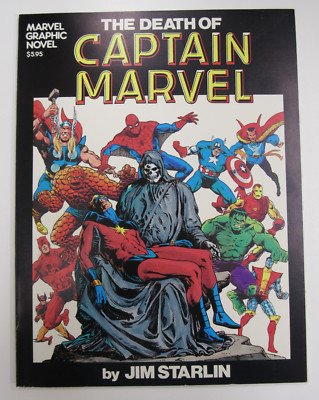The Death Of Captain Marvel (1982) Graphic Novel #1 1st Print VF/NM 9.0 ...