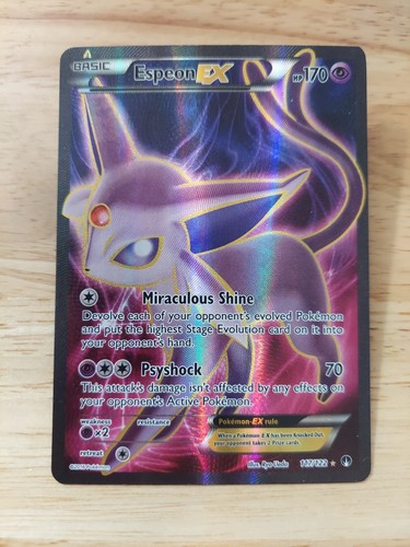 Espeon EX 117/122 BREAKpoint NM Full Art Ultra Rare Pokemon Card | eBay