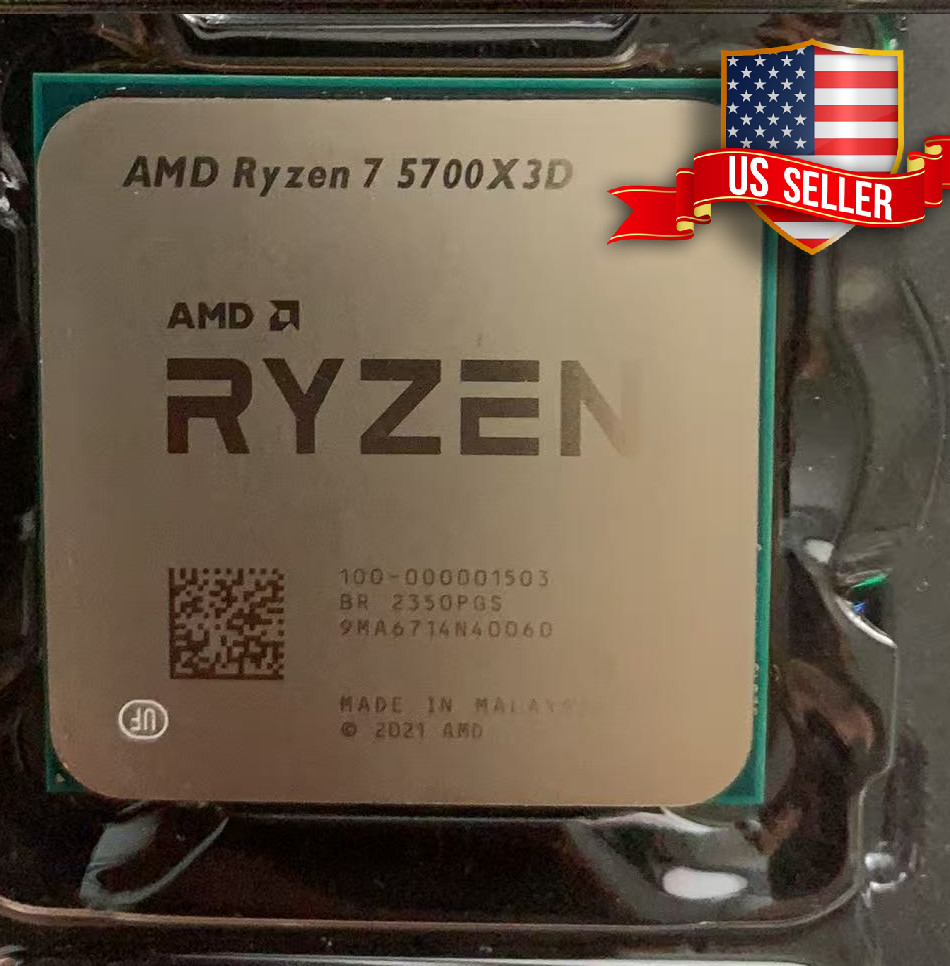 (New) AMD Ryzen 7 5700X3D 8-Core 16-Thread Socket AM4 CPU OEM Tray