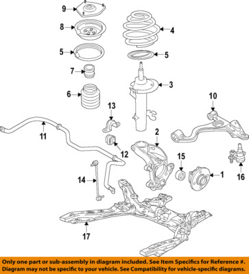 HONDA OEM 18-25 Accord Struts Components-Strut Mount 51670TVAA01 | eBay