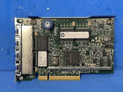 HP 634025-001 4-PORT 331FLR X8 GIGABIT ETHERNET ADAPTER- 629133-001 HP ...