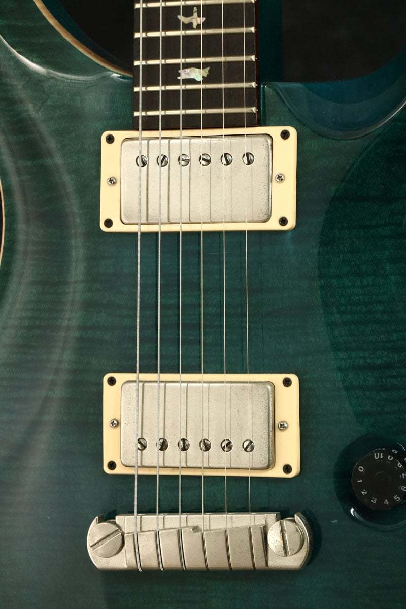 Paul Reed Smith PRS Custom 22 Teal Black Wide Fat Neck Guitar Electric ...