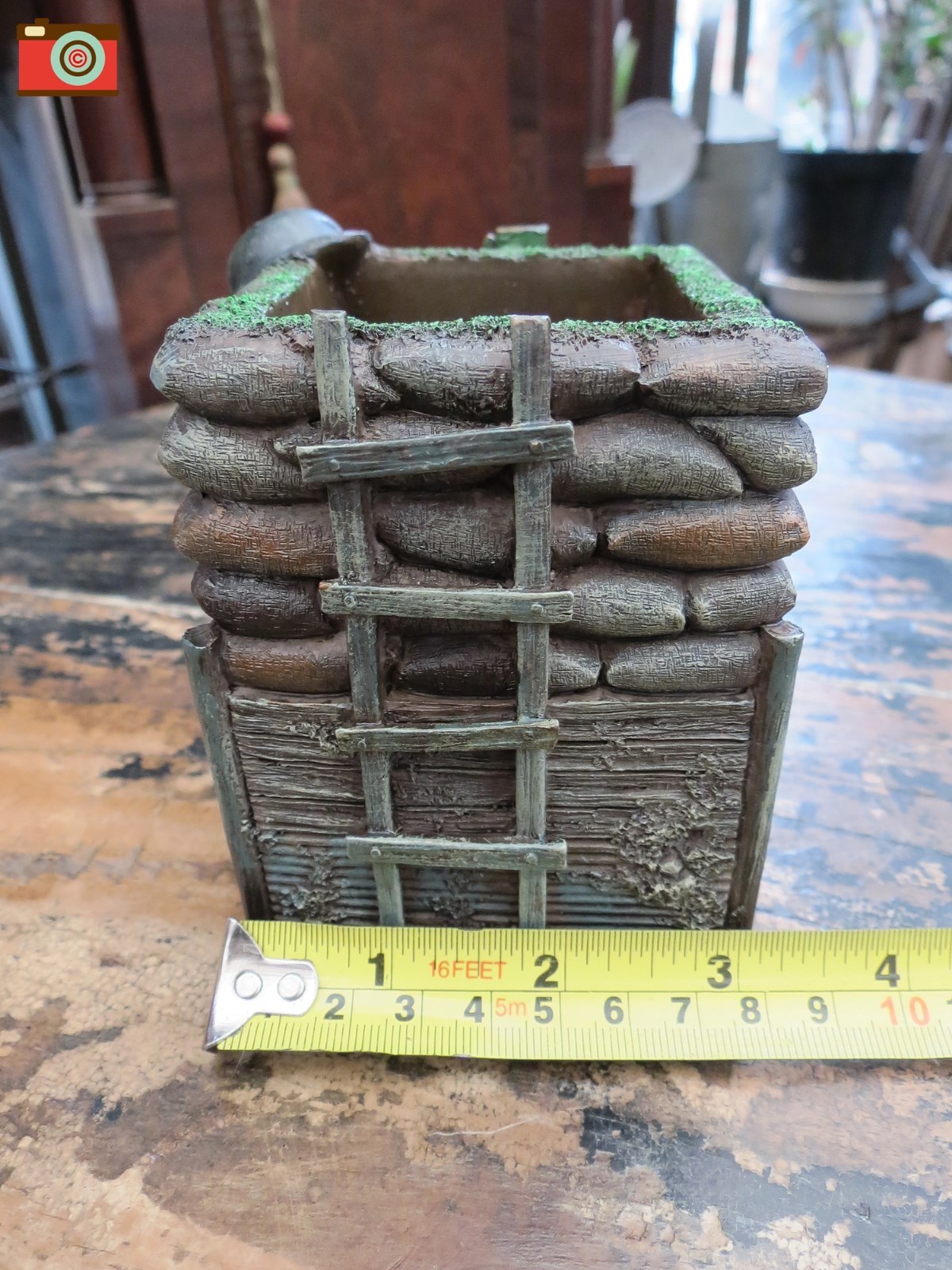 TRENCH PEN POT / HOLDER. Great Re-creation. WW1 WW2. Unique Great Army ...