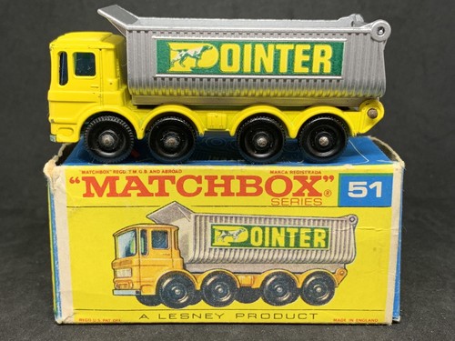 Matchbox 8 Wheel Tipper 51c-18 Near Mint condition with type F box ...