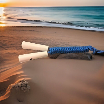 Hit Promo Blue JUMP ROPE with Plastic Handles 8"L Age 3 and Up | eBay