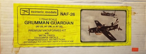 Esoteric Models Grumman Guardian 1/72 Vacuform Kit | eBay