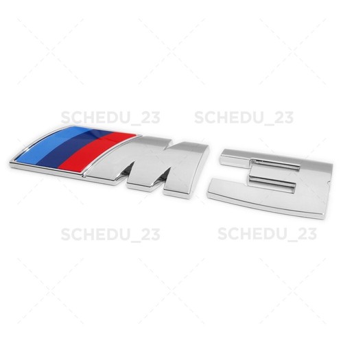 E90 E91 E92 Chrome M3 Logo Emblem Badge Car Rear Trunk OEM ABS M ...