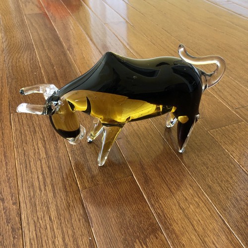 Badash Crystal Murano Style Art Glass Bull #J409 | eBay