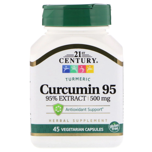 21st Century, Curcumin 95, 500 mg, 45 Vegetarian Capsules | eBay