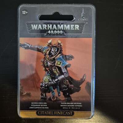 Warhammer 40K 5th Ed. Necron Overlord with Warscythe/Staff of Light/Res ...