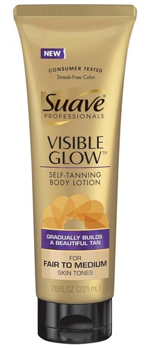 Suave Professionals Visible Glow Self Tanning Body Lotion Fair - Medium 7.5 oz 79400345240| eBay