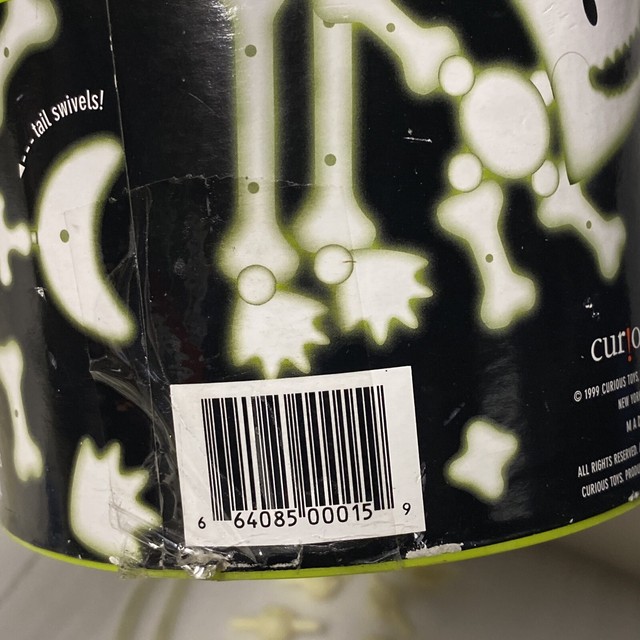 Vintage 1999 Glo Bonz Skeleton Building Set by Curious Toys Bones Glow ...