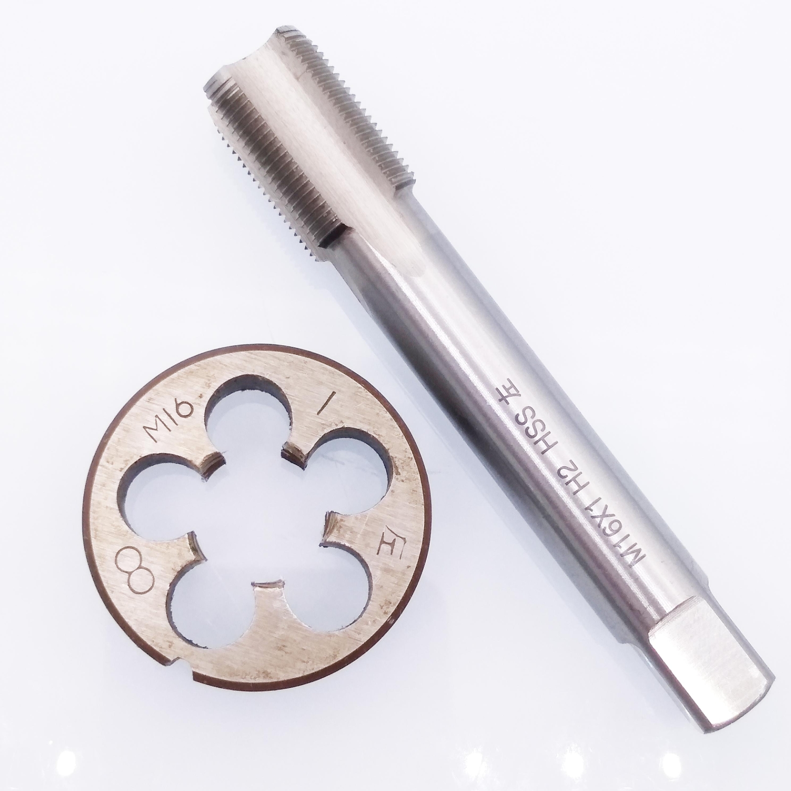 HSS M16 x 1mm Tap & M16 x 1.0mm Die Metric Thread Left Hand - ForexTrade1