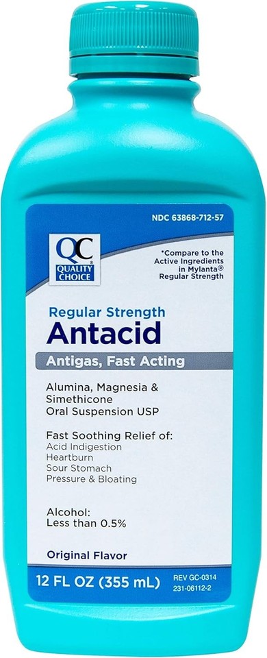 Antacid Liquid - Fast Relief - Regular Strength - 12oz | eBay