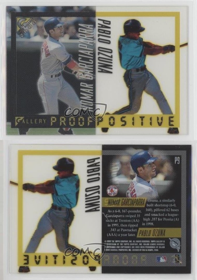 2000 Topps Gallery Proof Positive Nomar Garciaparra Pablo Ozuna #P9 u6m ...