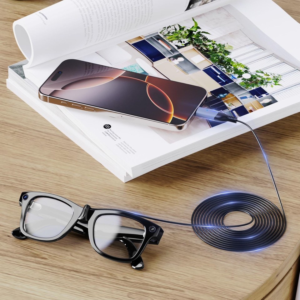 USB-Charging Cable with Ra.y-Ban Me.ta Wayfarer/Skyler/Headliner ...