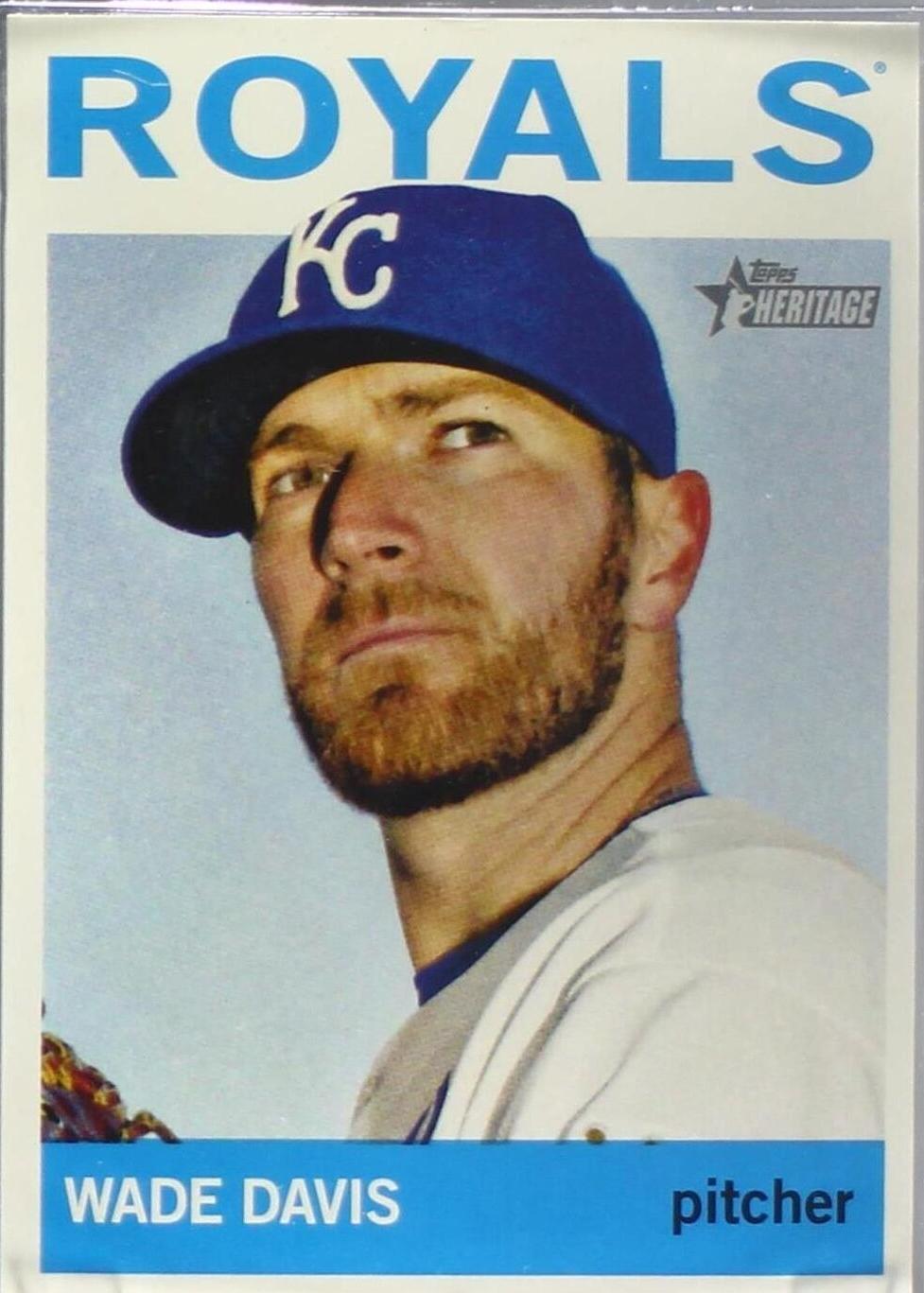 2013 Topps Heritage - High Number Wade Davis #H565 Topps Vault /1 for ...