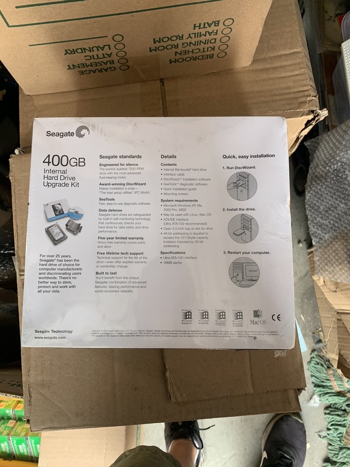 Seagate Internal Hard Drive 400GB Upgrade Kit New Factory Sealed | eBay