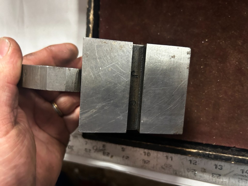 MACHINIST ShX TOOLS LATHE MILL Machinist Unusual Double Sided V Block ...