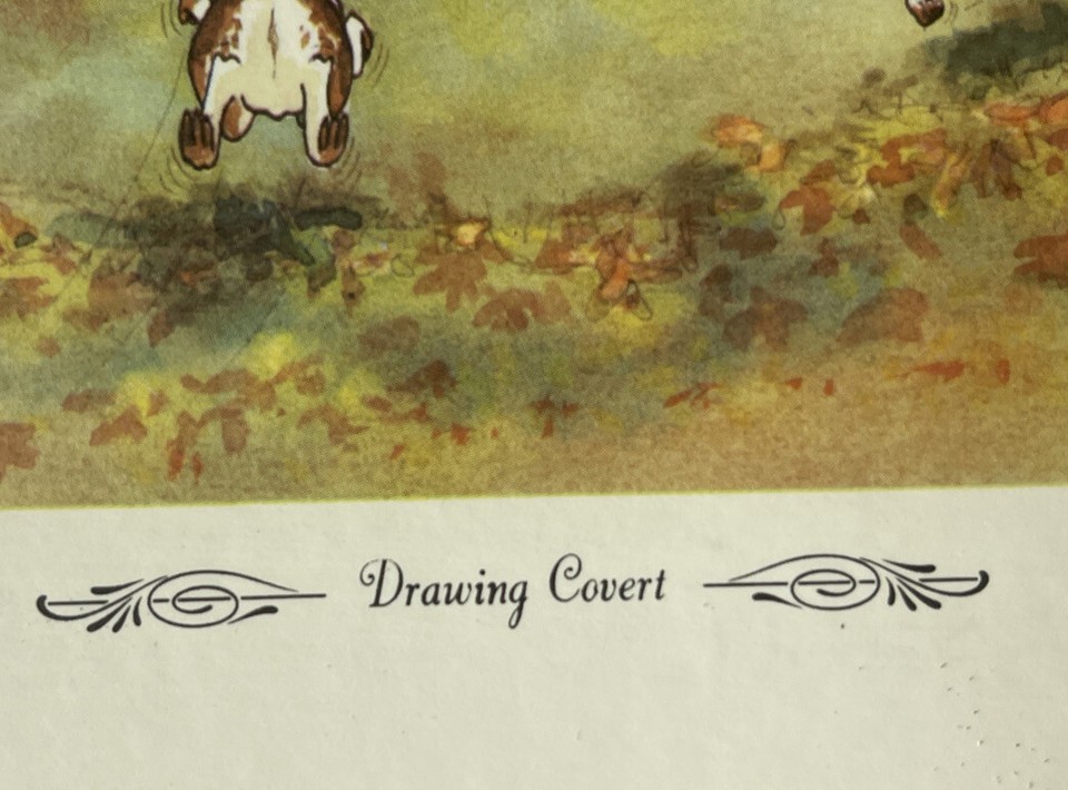 Drawing Covert-Fox Hunting print”After the original painting by ...