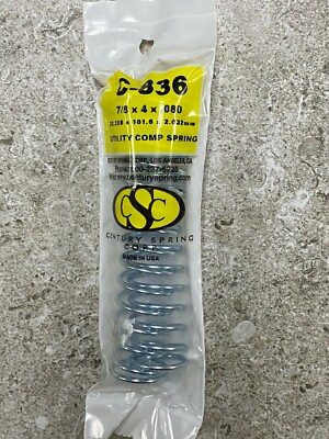 Century Spring C-836 Compression Spring 7/8 x 4 x .080 – Galvanized ...