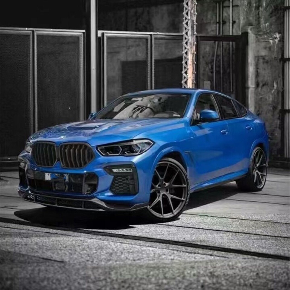 Car Front Bumper Spoiler Splitter Body Kit For 2020 2021-2023 BMW X6 ...