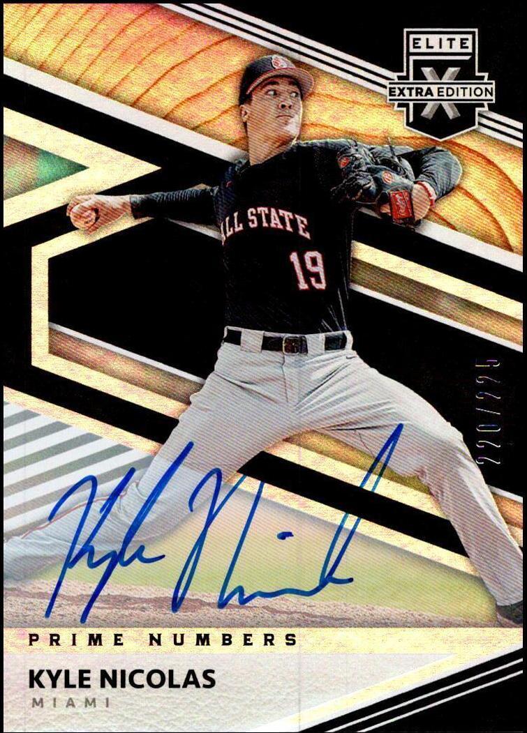 2020 Panini Elite Extra Edition - Kyle Nicolas #61 Prime Numbers a ...
