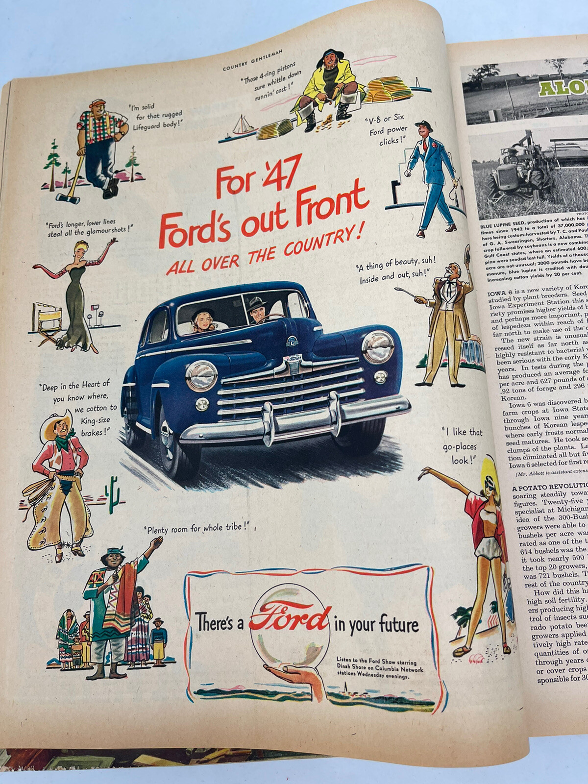 Lot Of 2 Country Gentleman Magazines 1947 Farm Lifestyle Fashion Great ...