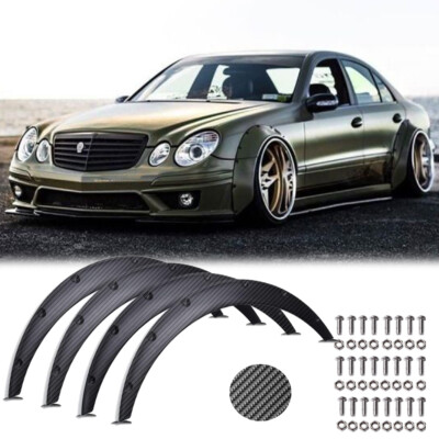 For Mercedes Benz AMG W211 Carbon Fender Flares Extra Wide Body Kit ...