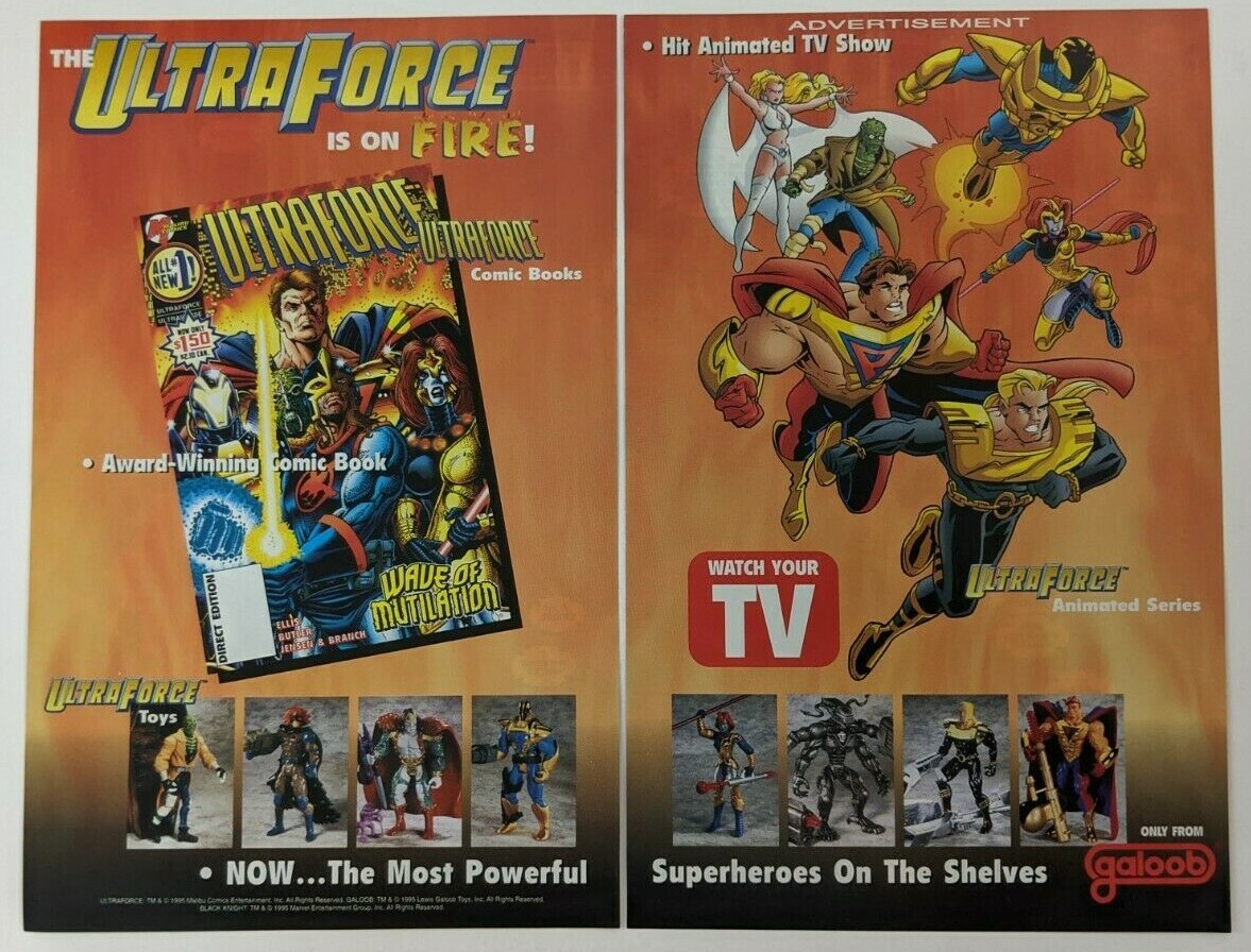 Ultraforce Cartoon Action Figure Print Ad Poster Art PROMO Official ...