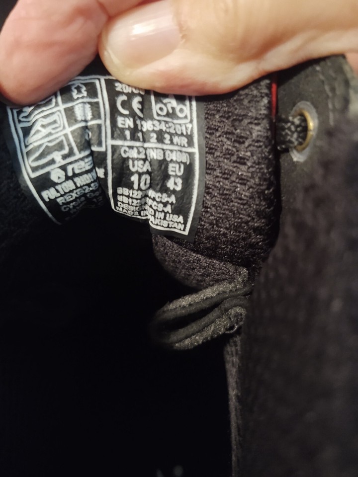 Men's REAX Fulton Waterproof Motorcycle Riding Shoes Black Red Size 10 ...