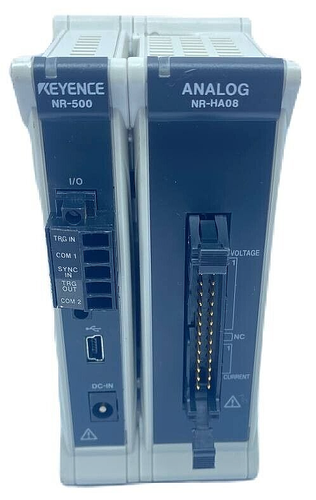 KEYENCE NR-500 INTERFACE UNIT & NR-HA08 ANALOG MULTI-INPUT DATA LOGGER ...