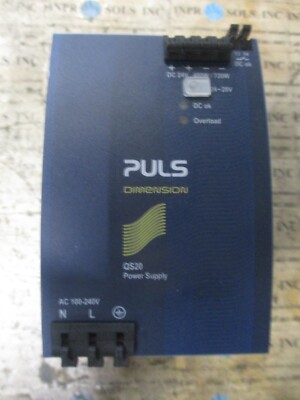 PULS QS20.241 DIMENSION QS20 Power Supply 24VDC 20A 70W 100-240VAC ...