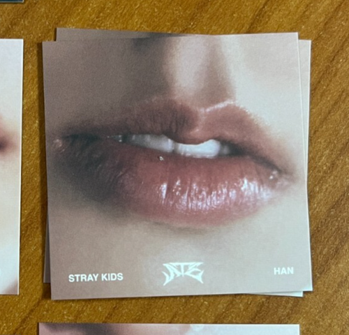 Han Stray Kids Official Lip Photocard 'ATE'_Kpop Authentic Accordian ...