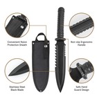 15" Fixed Blade Knives Tactical Hunting Knife With Sheath Outdoor ...