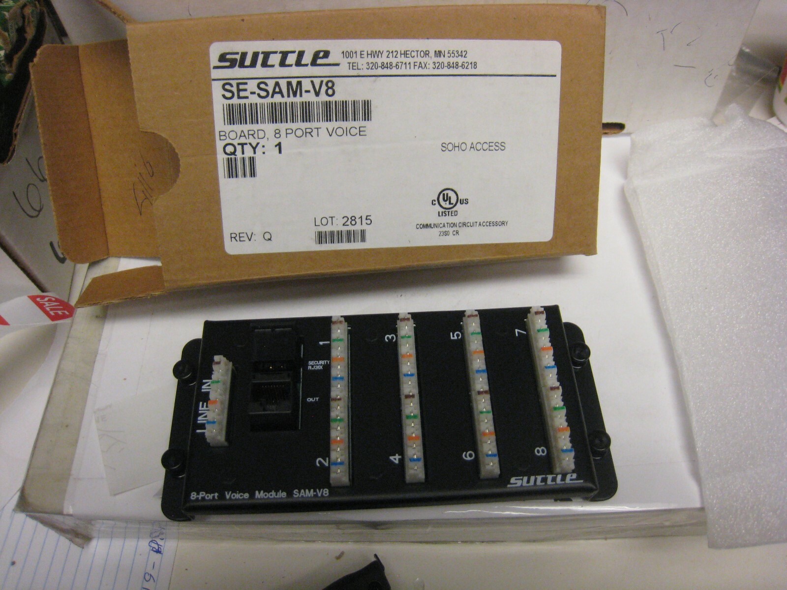 SUTTLE Model SE-SAM-V8 8-Port Voice Module NEW IN PACKAGE / UNUSED | eBay