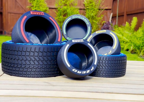 F1 Tyre Pot - Plant Pot - Formula 1 Decor - Car - Racing Fan Gift- F1 ...