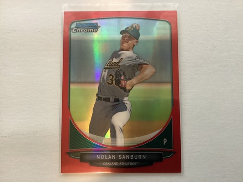 Nolan Sanburn 2013 Bowman Chrome #ed 3/5 Red Refractor Rookie Card ...