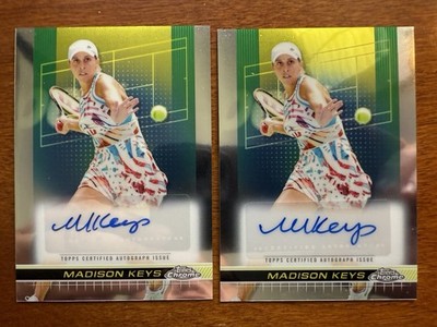 2x 2024 Topps Chrome Tennis Madison Keys Base Auto Lot #TCA-MKS | eBay
