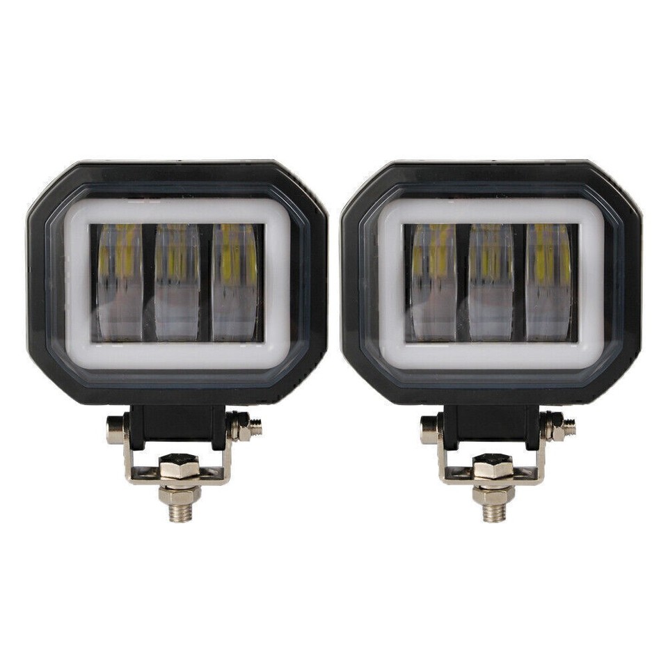 Square LED Work Light Bar 12V 24V Portable Spotlights Motorcycle Off po ...