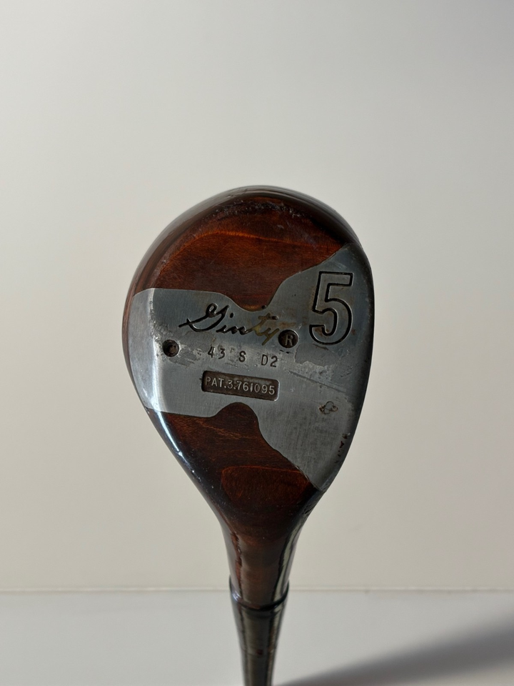 Stan Thompson Ginty Persimmon 5 Wood Golf Club #43-6-02 Original Grip ...