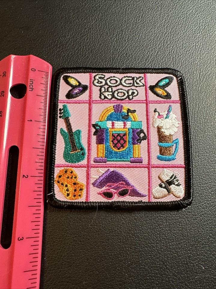 Sock Hop Girl Scout Fun Patch | eBay