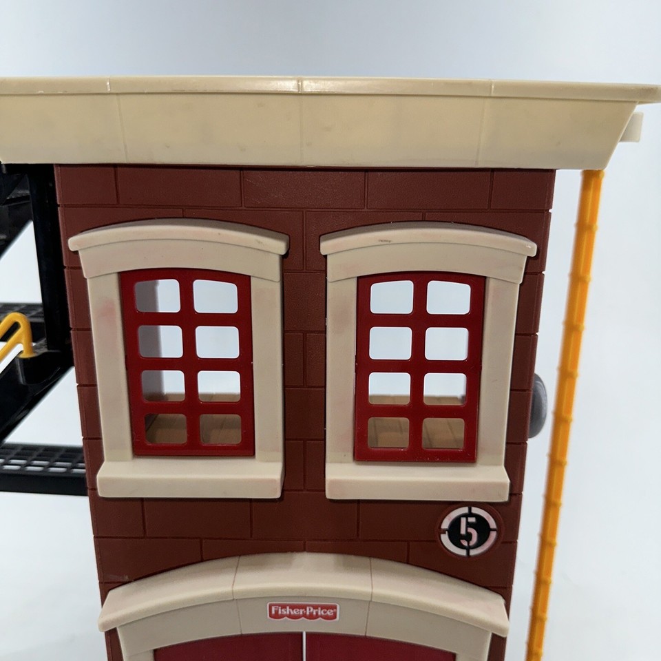 Fisher Price Imaginext Firehouse Fire Station Red Black N0764 Playset ...