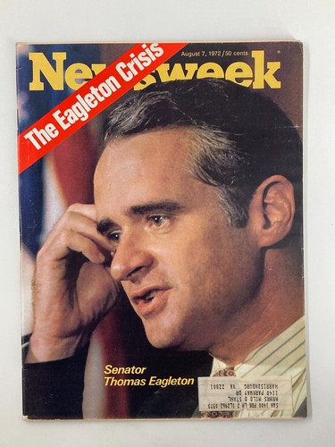 VTG Newsweek Magazine August 7 1972 Senator Thomas Eagleton Crisis | eBay