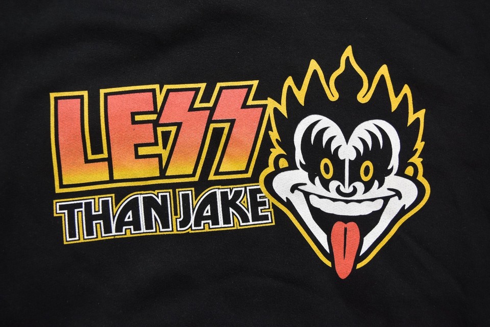 LESS THAN JAKE KISS LOGO HOODIE HOODED SWEATSHIRT NEW OFFICIAL PEZCORE ...