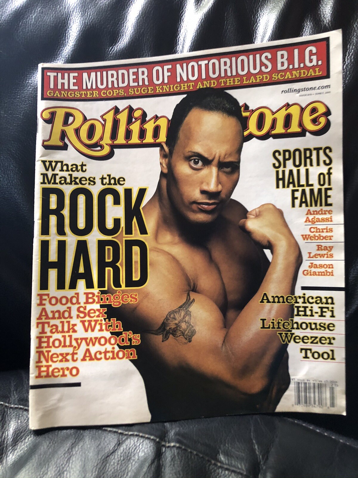 Rolling Stone Magazine Wrestler The Rock 2001 Vintage | eBay